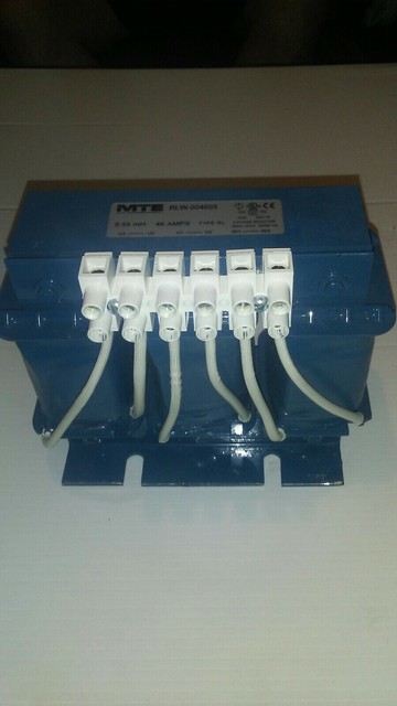 MTE RLW 004603 Line Reactor 46a 600v 3ph 0.55mh for sale online | eBay
