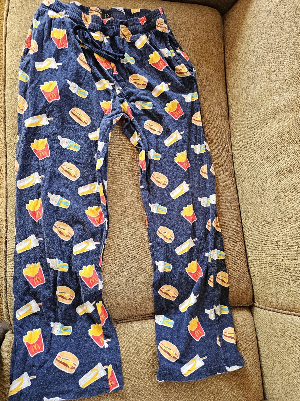 Mcdonald's Meal PJ Pajama Bottoms Hamburger French Fr… - Gem