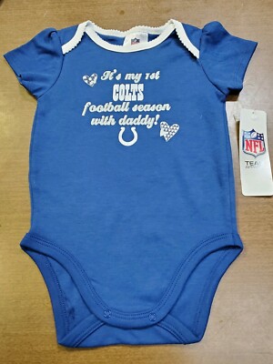 XX Z4 New Colts 1st Football Season Infant Onesie Sport NFL Team ...
