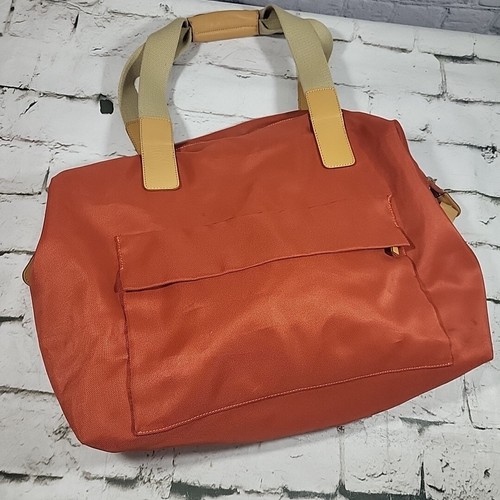 Bric's Nylon Tote Bag Burnt Orange Weekender Mini Duffle Packable ...