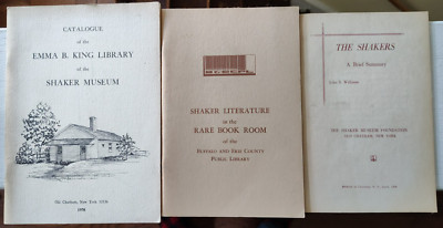 (3) Shakers Books / Catalog of Shaker Museum / Buffalo NY Rare Book ...