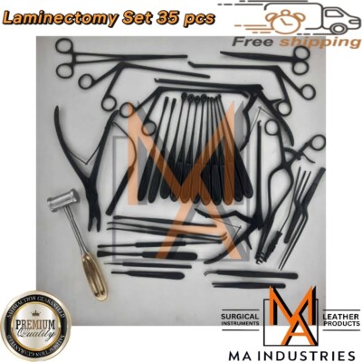 Laminectomy Set 35 Pcs Black Coated Surgical Orthopedic Surgical ...