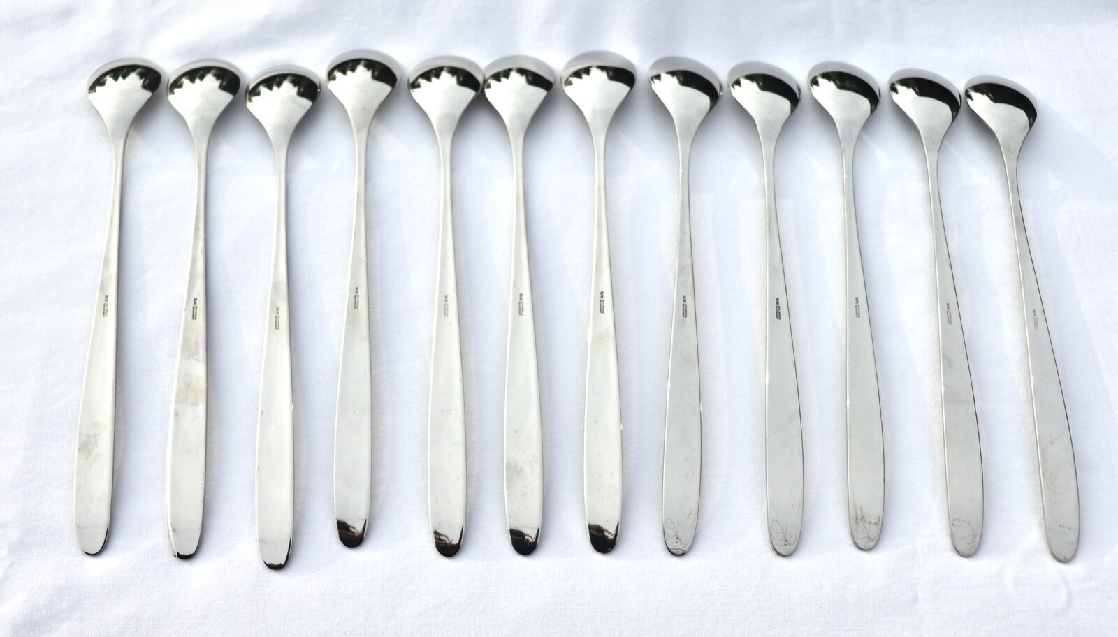VINTAGE 18/10 SOLINGEN GERMANY MODERNIST ICE TEA SPOONS SET OF 12 | eBay