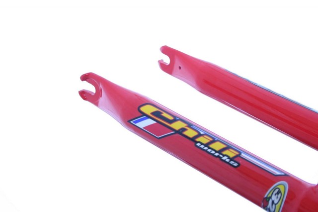 Chili Works 321 24" Wheel 1" Suspension Bike Forks 145mm Threaded Red ...