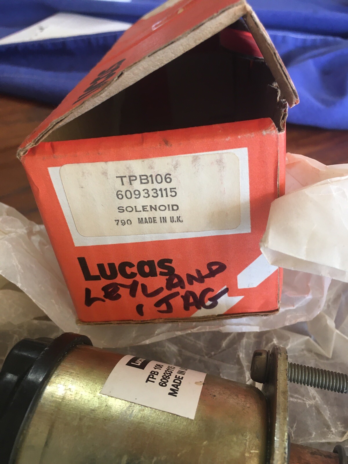 Lucas Starter Solenoid TPB106 / 60933115 Lucas NOS | eBay Australia