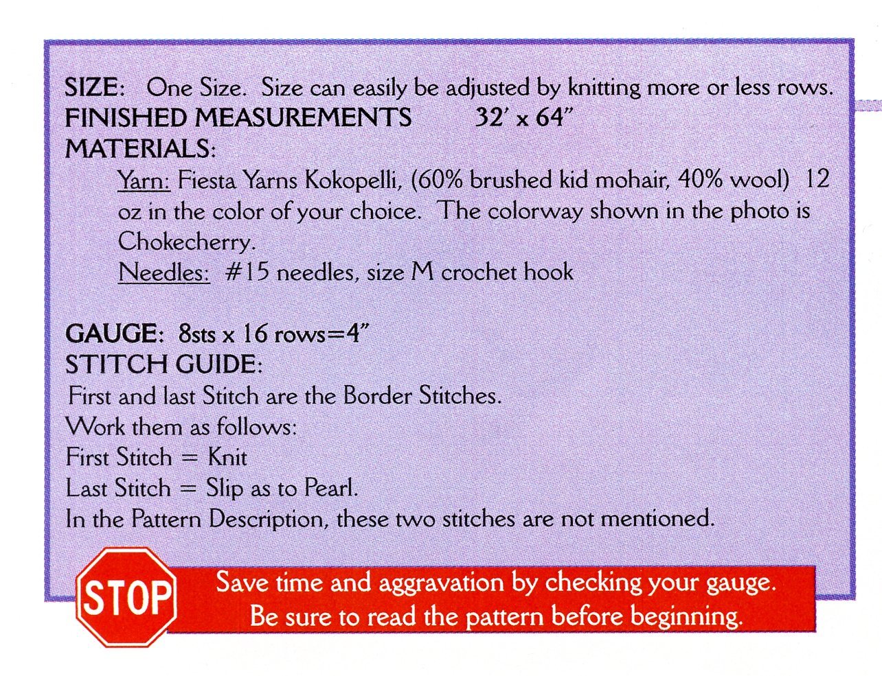 Tango Shawl - Fiesta Knitting Pattern | eBay