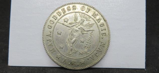 MAJA Goddess of Magic AR 1920s 31mm Good Luck Token/Magic Coin VF | eBay