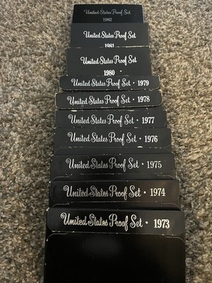 Lot Of 10 U. S. Proof Sets 1973-1982 | eBay