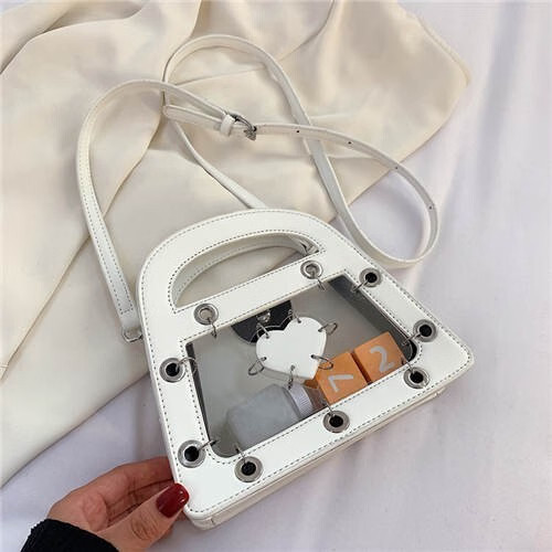 Summer Sweet and Cool Jelly Color Fashion Transparent Women Handbag ...