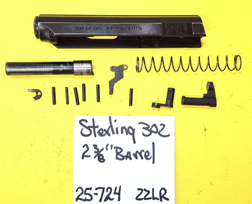 Sterling 22 LR Pistol BLUED SLIDE WITH THE EXTRACTOR PLUS PARTS ITEM ...