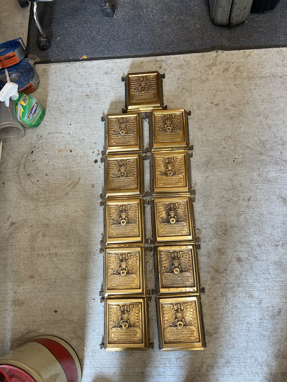 ANTIQUE U.S.MAIL CUTLER MAILING SYSTEM MAIL CHUTE ROCHESTER, N.Y. U.S.A ...