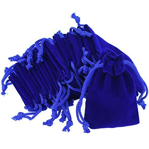 100 Pcs Velvet Double Drawstring Cloth Bag Pouches for Small Jewelry ...