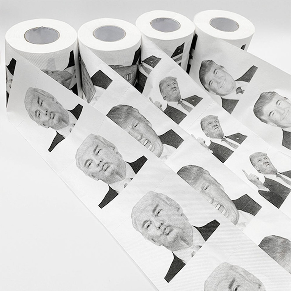 Donald Trump Toilet Paper Novelty Toilet Paper Prank Funny Joke Toilet ...