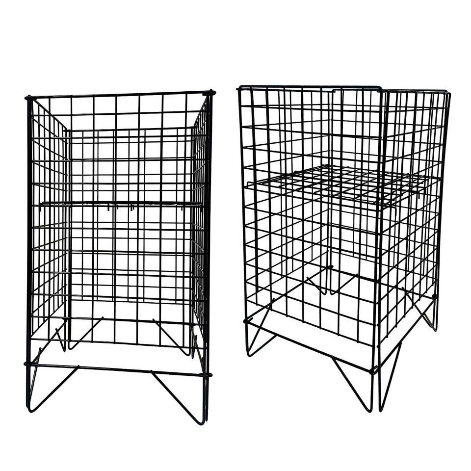 Retail Shop Supermarkets Stacking Shopping Baskets Metal Plastic Retail ...