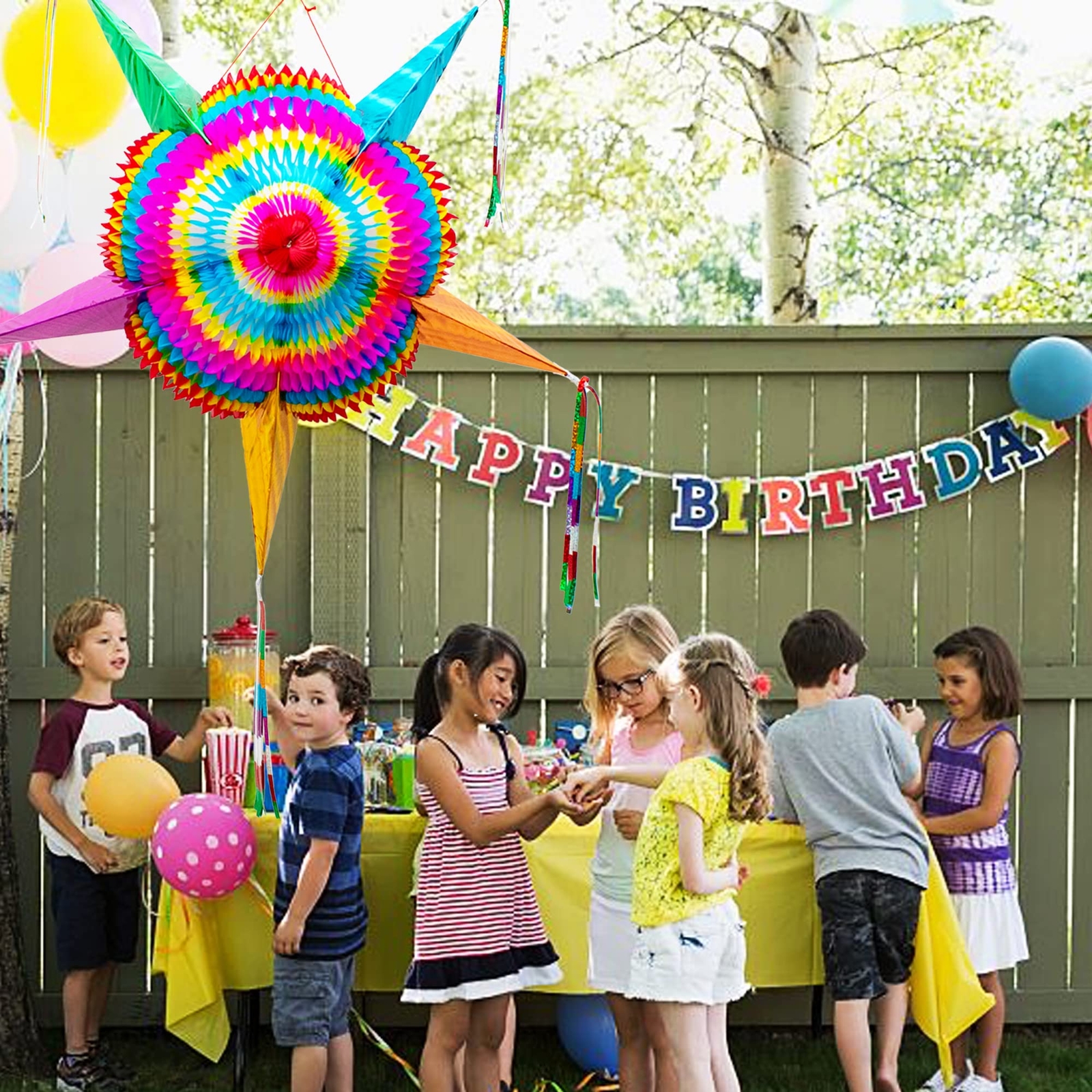 Mexican Piñata (Large 32 inches) - Authentic Handmade Foldable Large ...