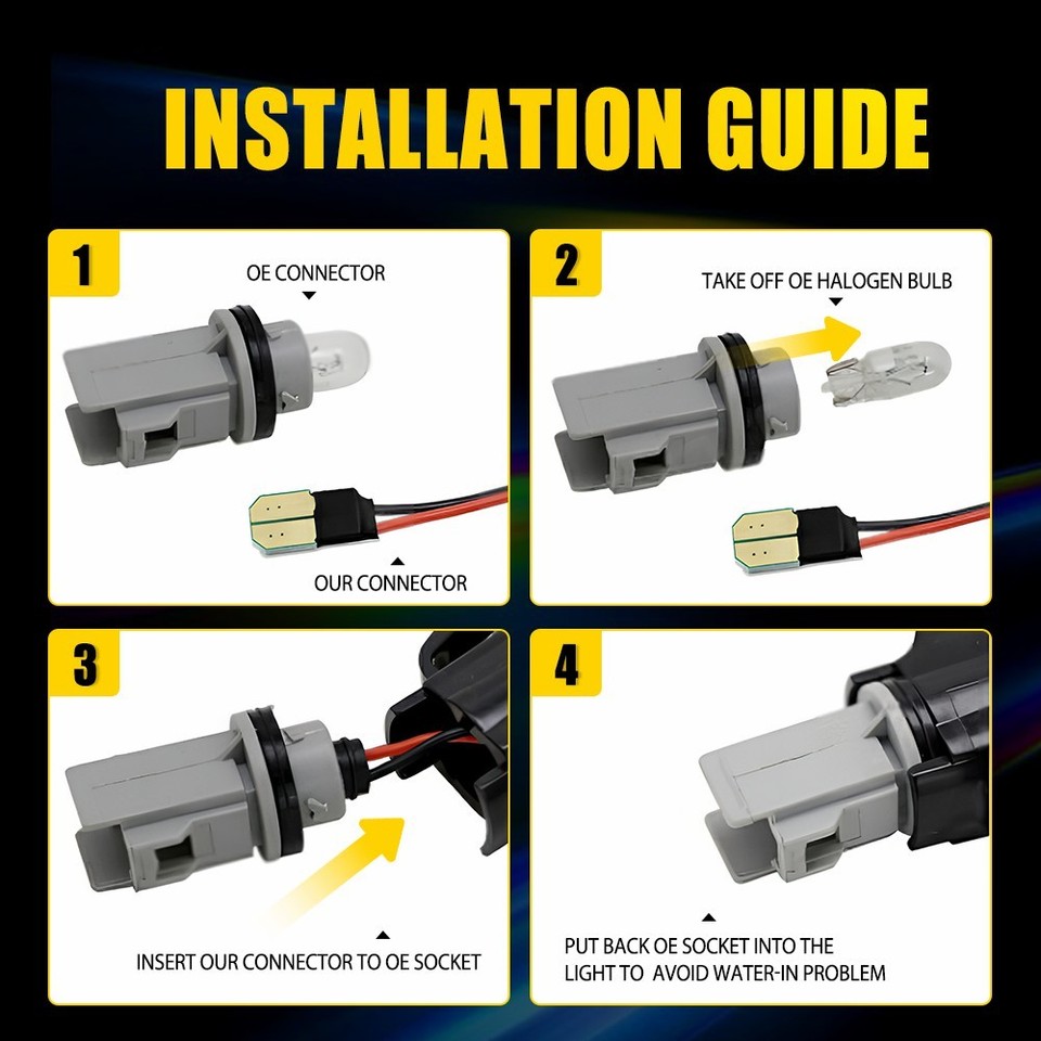 For 2016-2021 Honda Civic LED Turn Signal Lights Side Marker Lamp+DRL Switchback | eBay