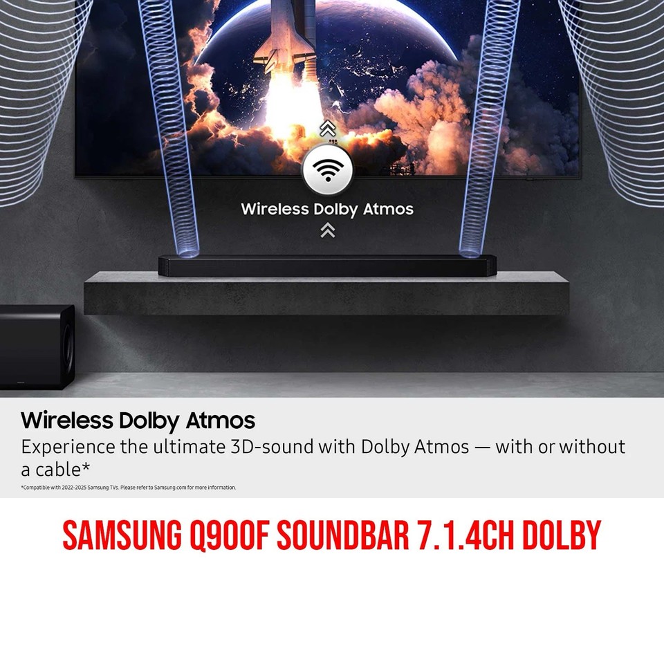 Samsung HW-Q900C 7.1.2-Channel Soundbar with Wireless Subwoofer - Black ...