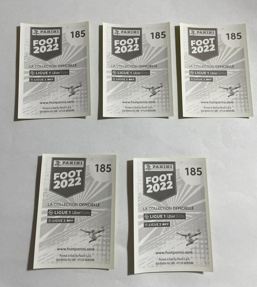 Panini France Foot Ligue 1 2021 2022 lot of 5x Rayan Cherki #185 - Lyon ...