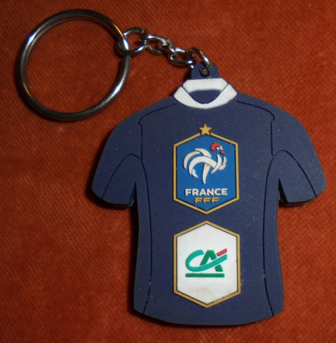 Porte-clés Key ring T-Short FFF France Foot Coq Sponsor Crédit agricole ...