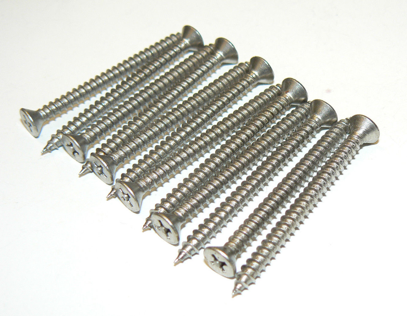 #10 x 2" Flat Head Phillips-Pin Security S/S Sheet Metal Screws - 12 ...