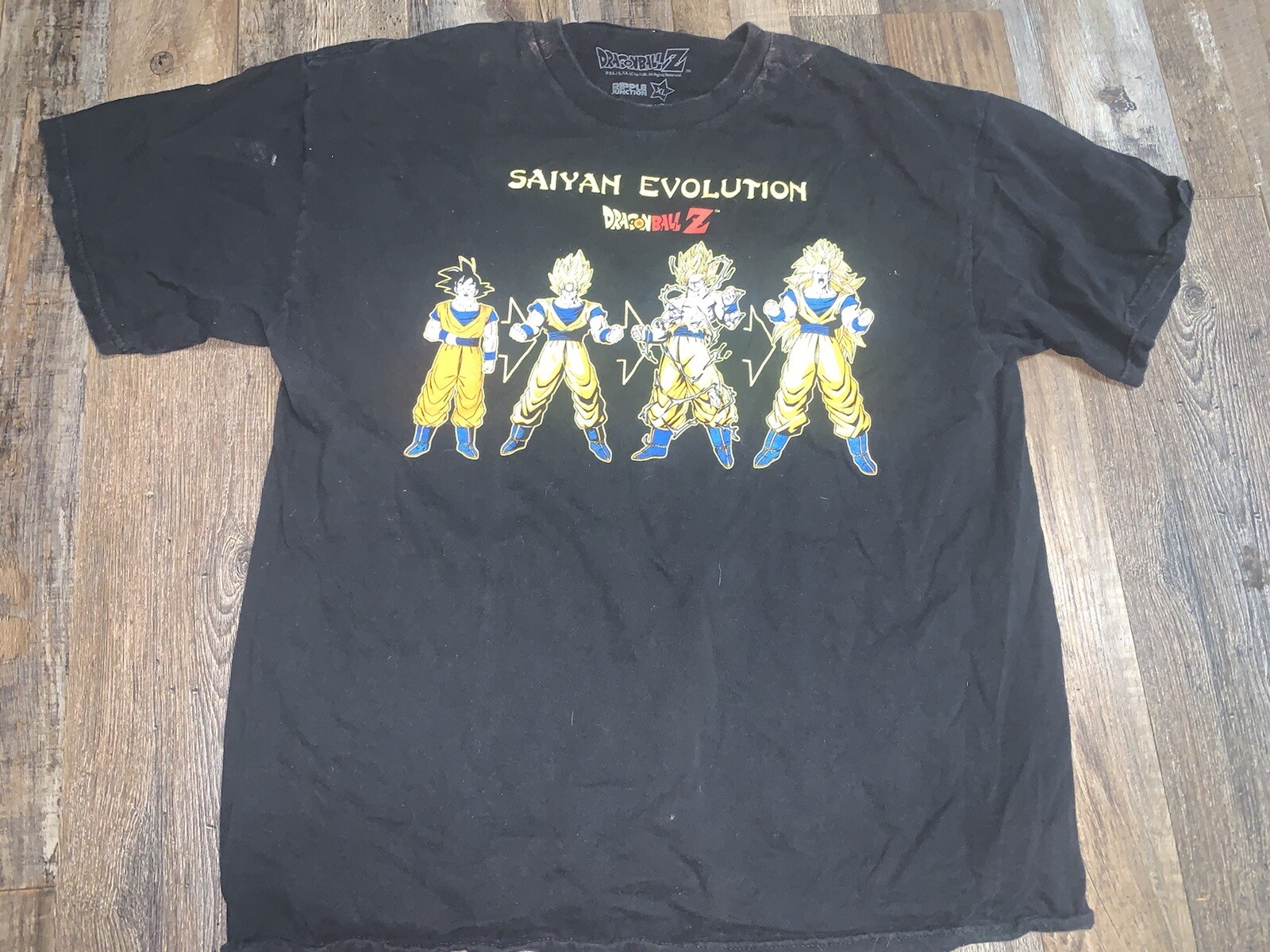 SAIYAN EVOLUTION DRAGONBALL Z DRAGON BALL T SHIRT XL … - Gem
