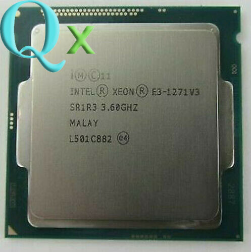 Intel Xeon E3-1271 V3 LGA-1150 CPU Processor SR1R3 3.6GHZ Quad-Core 8MB ...