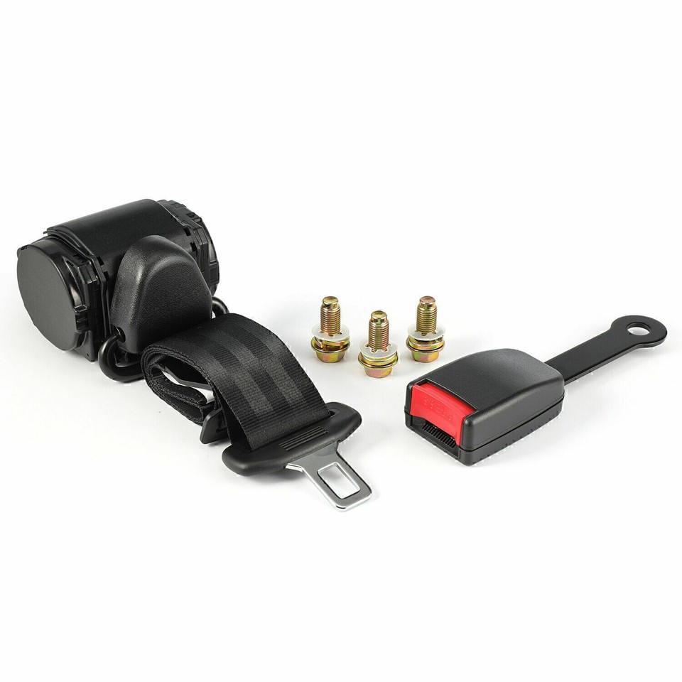 Universal 3 Point Inertia Seat Belts Retractable Car Safety Belt ...