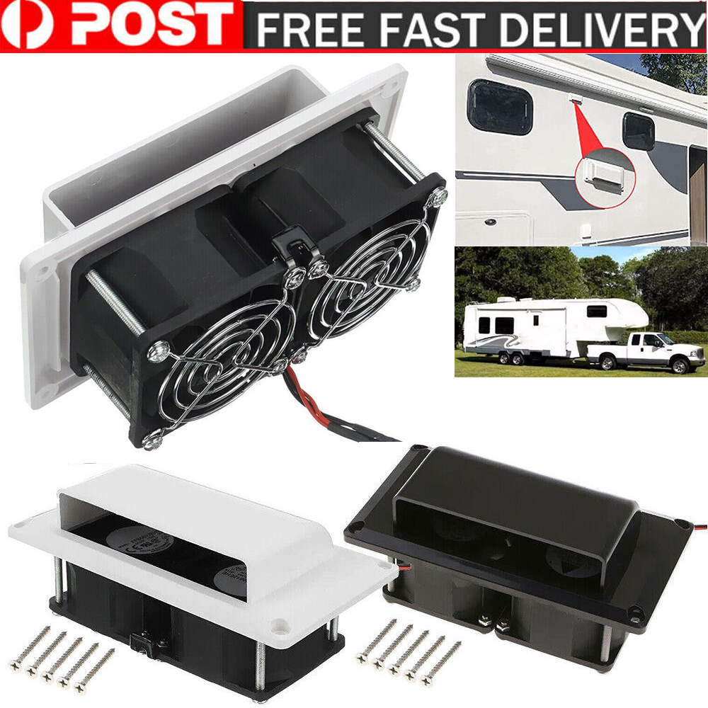 12V RV Side Air Vent Ventilation Exhaust Fan Caravan Motorhome Trailer ...
