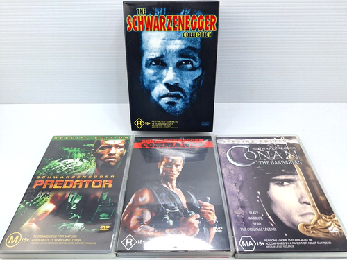 The Arnold SCHWARZENEGGER Collection DVD Set x 3 : Conan / Predator ...