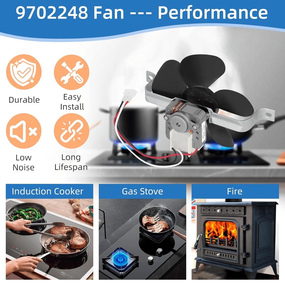 Range Hood Motor Fan 2 Speed Exhaust 120V Volts Vent Kitchen Cooking ...