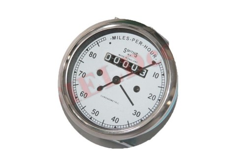Replica Smiths Speedometer 80 Mph White Faced For Norton Triumph Ariel ...
