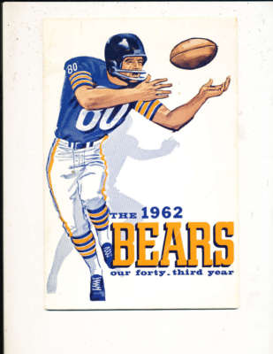 1962 chicago bears football guide (only listed) | eBay