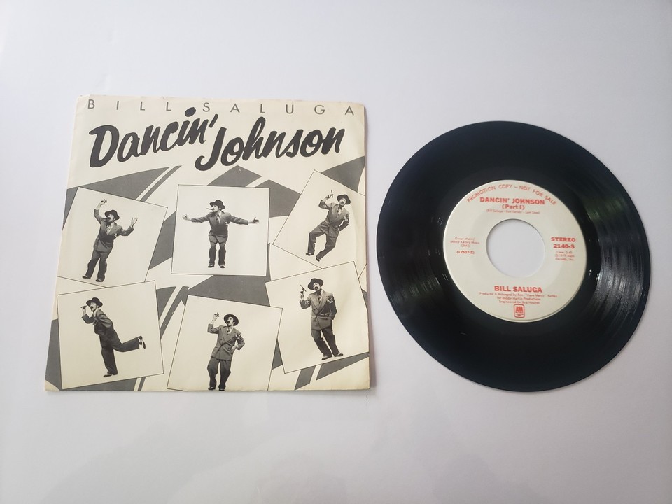 HAND SIGNED 1970s VG+ Bill Saluga Dancin' Johnson 45 | eBay