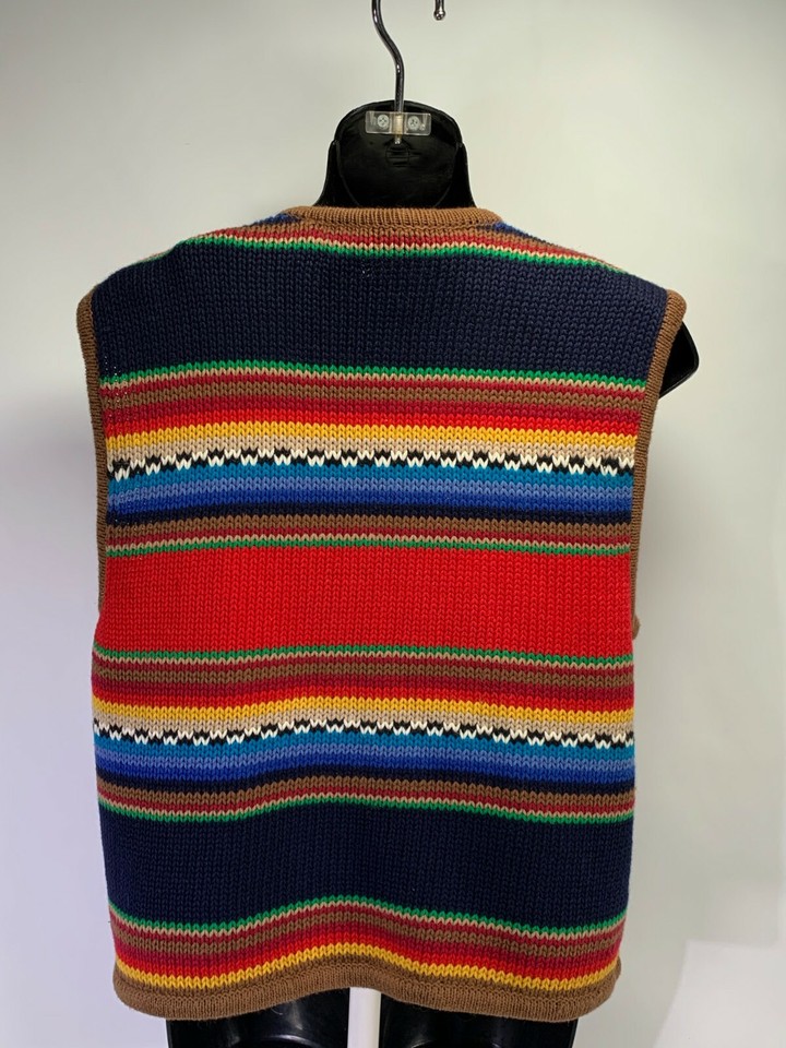Vintage Chaus Sport Ramie Western / Native Style Vest Multi color Ramie ...