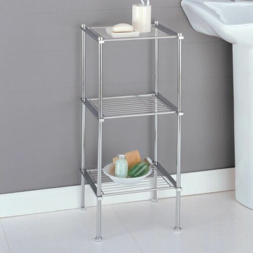 Chrome Bathroom Storage Stand – Rispa