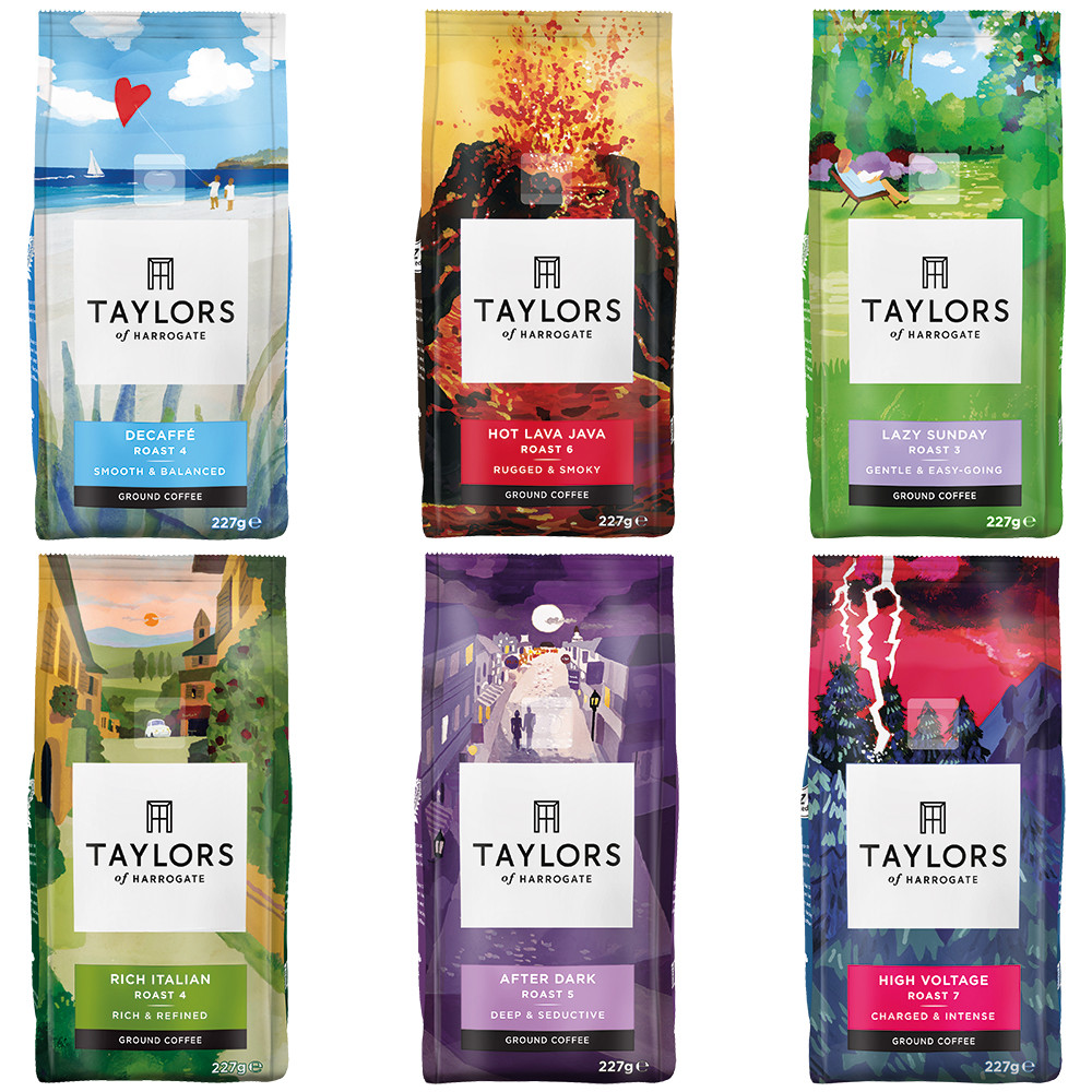 Taylors of Harrogate Ground Coffee Selection Mix N' Match Selection ...