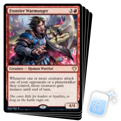 FRONTIER WARMONGER X4 Commander 2020 Magic MTG MINT CARD | eBay