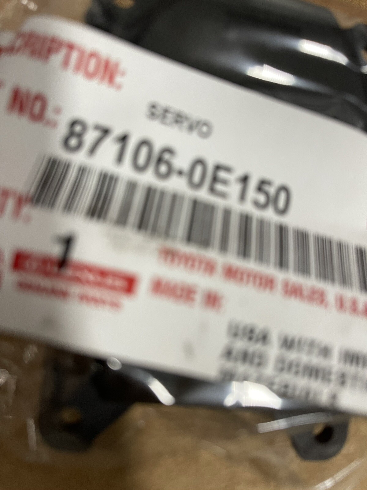 OEM Heater Duct Motor Servo 87106-0E150 2017-20 Sienna Highlander ...