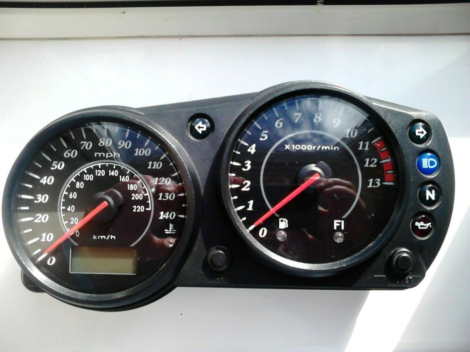 Kawasaki Speedo Clock ER6F ER6 EX650 2006-08 Instrument 9041Miles only ...
