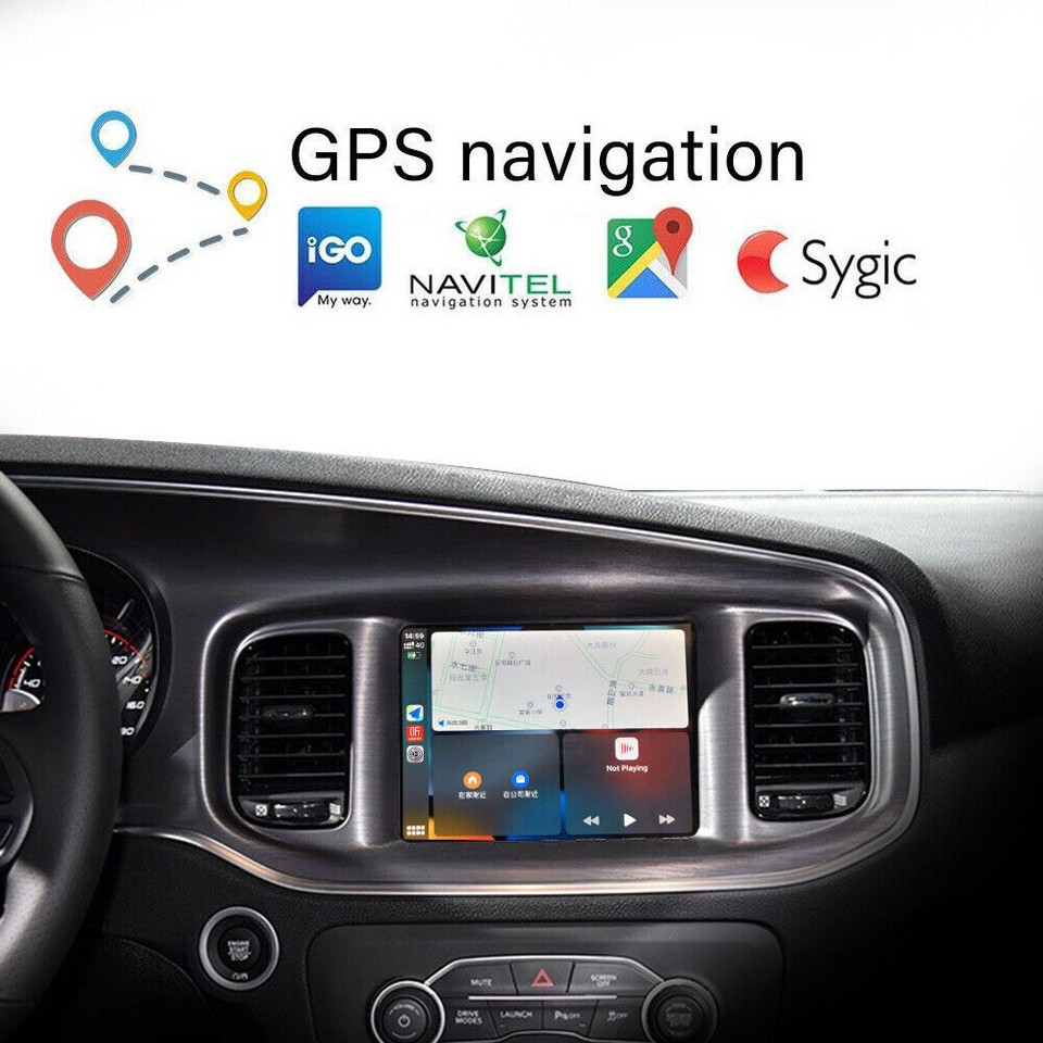 Android 15 Apple CarPlay Stereo Radio GPS For Dodge Challenger Charger ...