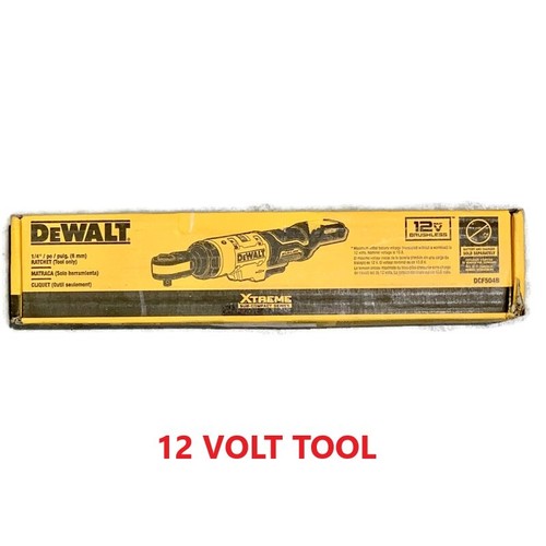 DEWALT 12 VOLT DCF504B 12V MAX Cordless Brushless 1/4-inch Ratchet TOOL ...
