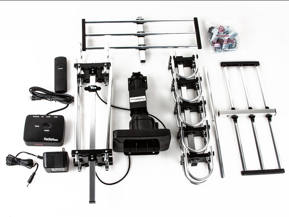 Outdoor Long Range Ultra-Clear 4K TV Antenna 360°Rotation with Remote ...