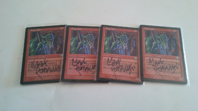 Mogg Jailer X 4 Signed by Mark Romanoski MTG Magic The Gathering | eBay