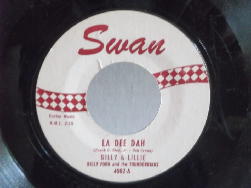 Billy Ford & The Thunderbirds,Swan,"THE MONSTER",US,7" 45,1962 pop rock ...