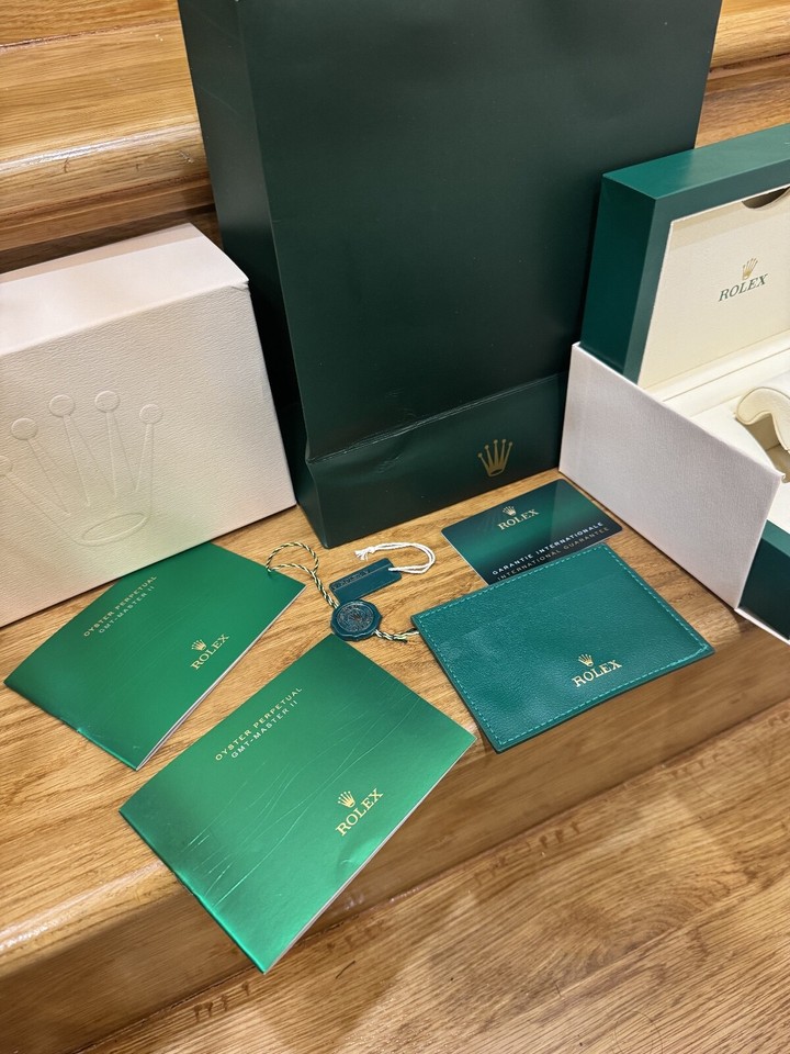 Rolex Storage Watch Box w/ Bag & Cards Tags & card holder - BEST PRICE ...