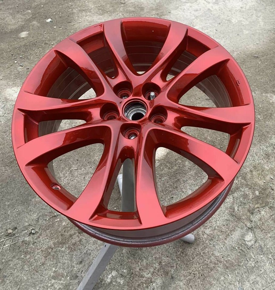 Gloss Transparent Candy FIRE RED powder coating paint, 4lbs/1.8kg FREE ...