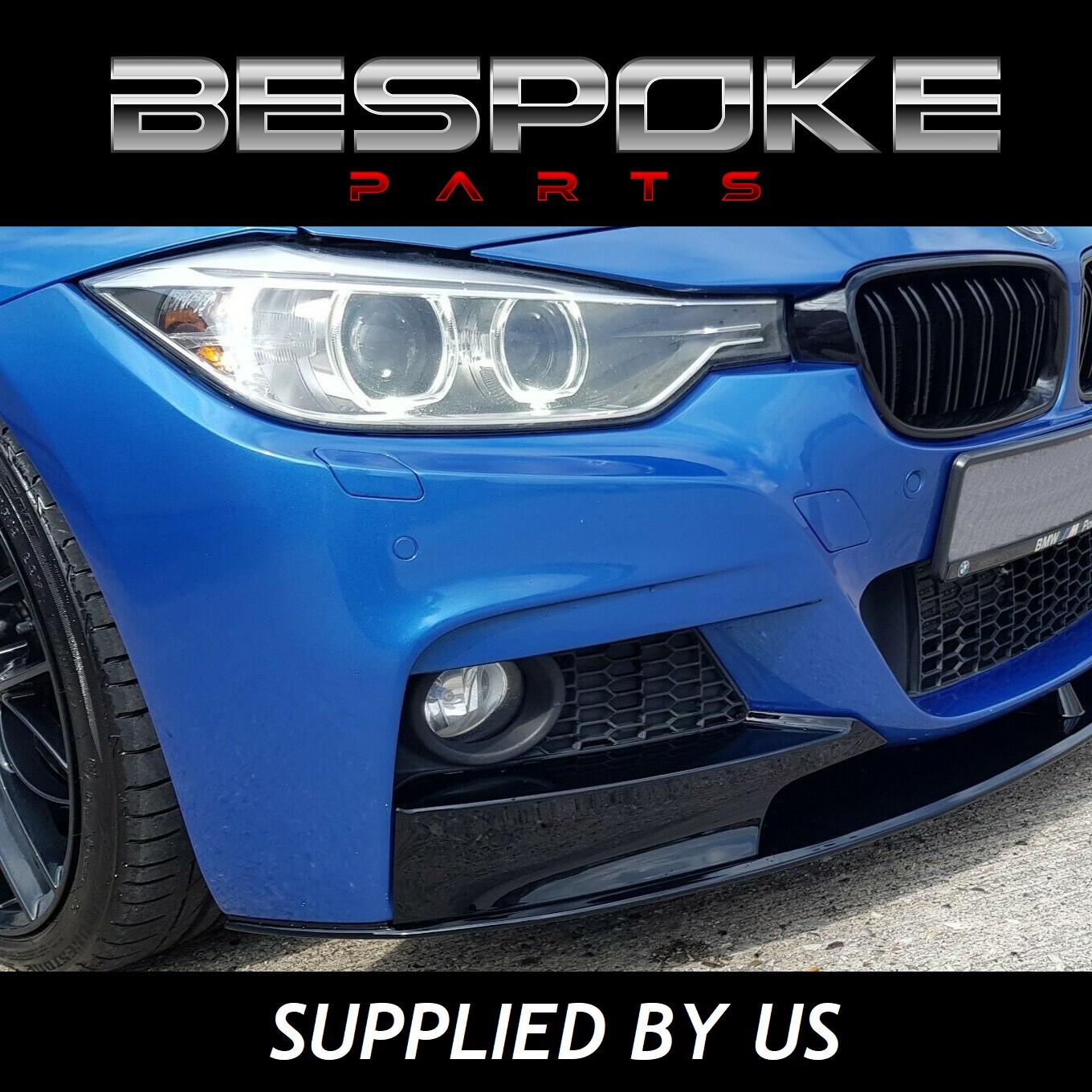 FITS BMW 3 SERIES F30 F31 FRONT SPLITTER LIP FRONT LIP SPOILER M ...