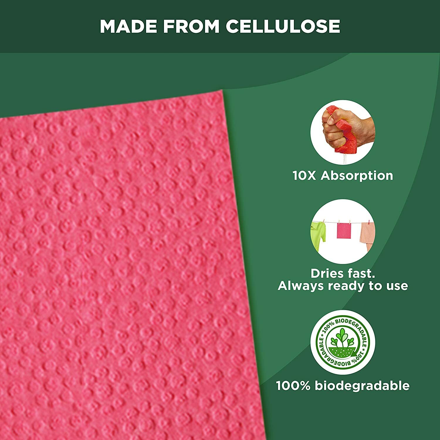 Scotch Brite Sponge Wipe Multipurpose cleans any mess single swipe ...