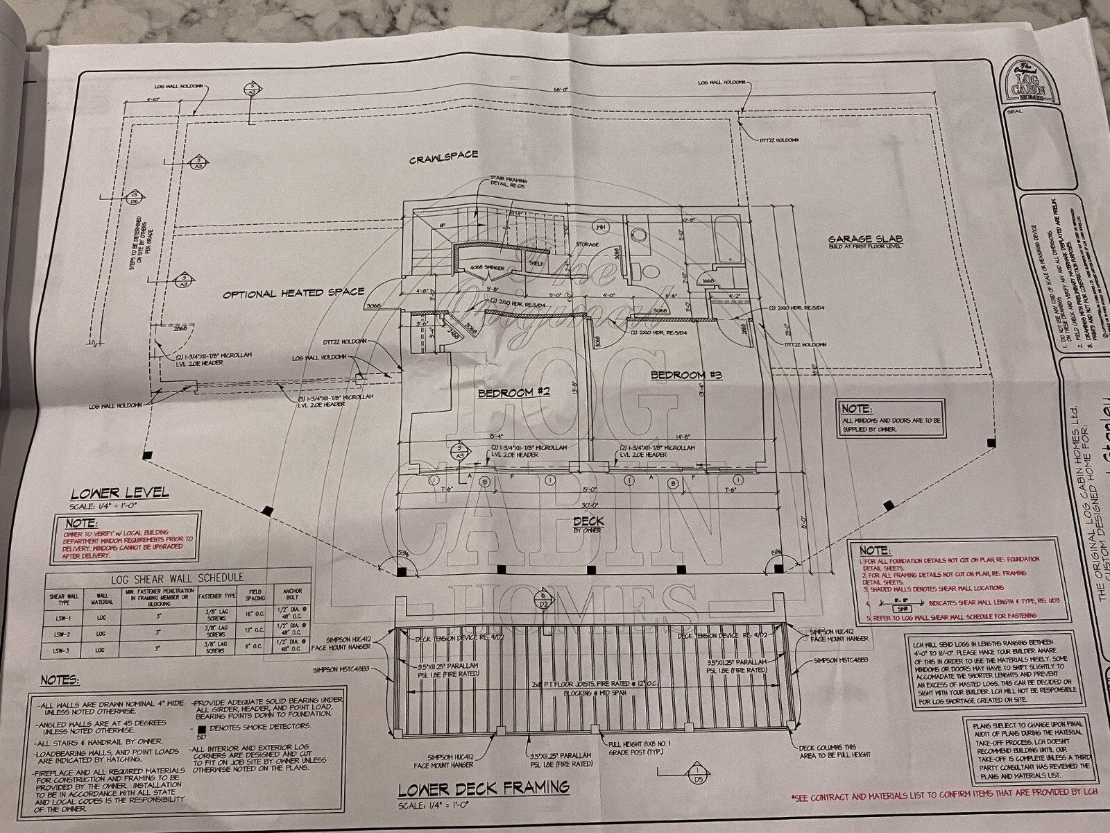 3000 sf Custom Log Home Kit with Fully Engineered Plans--Build It ...