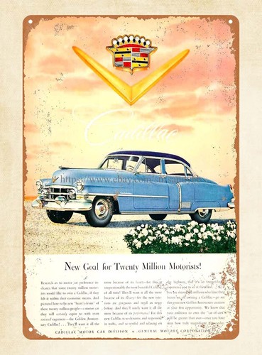 1952 Golden Anniversary automotive Automobile Car tin sign | eBay